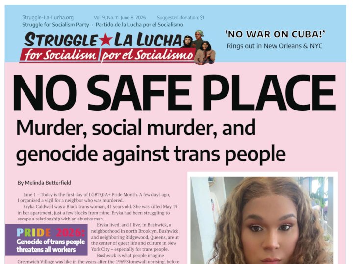 Struggle ★ La Lucha PDF – June 8, 2026 – Struggle – La Lucha